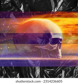 Cool Skull Background 2K wallpaper download