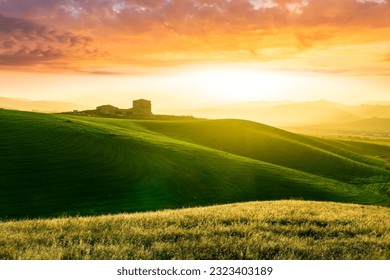 Sunset Hill 4K wallpaper download