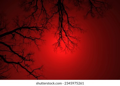 Red Forest. HD wallpaper download