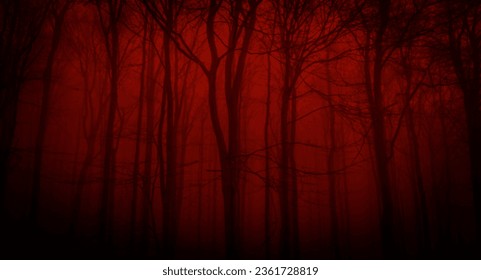 Red Forest. HD wallpaper download