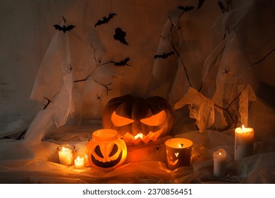 Halloween Night: Bats and Moon HD wallpaper download