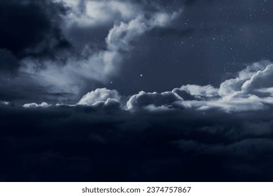 Cloudy Night Sky 4K wallpaper download