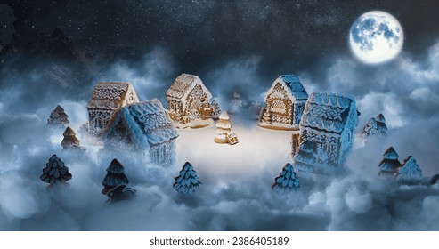 Christmas magical evening HD wallpaper download