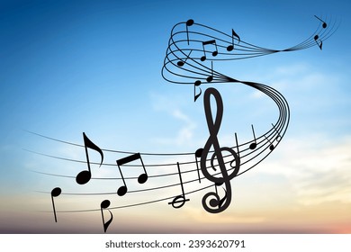 Sunset Music 2K wallpaper download