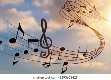 Sunset Music 2K wallpaper download