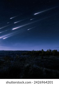 Meteor showers 4K wallpaper download