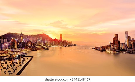 Sunset Illustration 4K wallpaper download