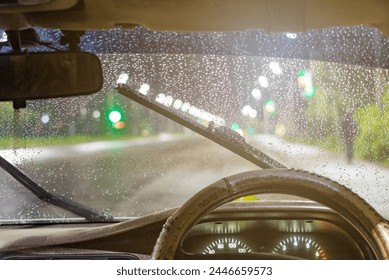 American muscle cars in rain HD wallpaper download