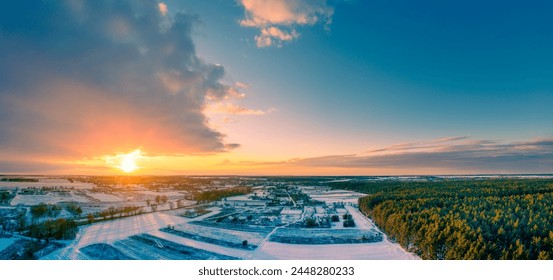 Xmas sunset 4K wallpaper download