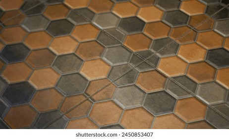 Abstract hexagon blocks design and pattern 4K wallpaper download