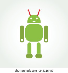 Green Robot Design Logo Vector (.EPS) Free Download