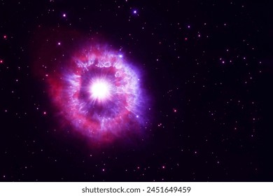 Neutron star merger in space HD wallpaper download