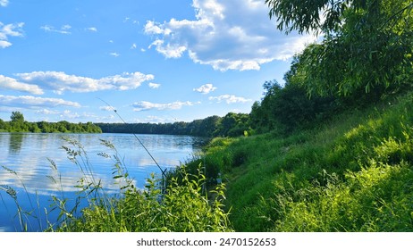 Beautiful River Bank 4K wallpaper download