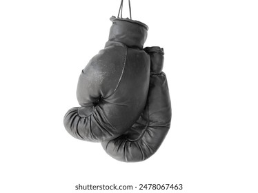 Boxing glove hanging from the strings HD wallpaper download