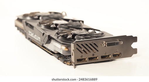 Black geforce gtx graphics card, hardware, nvidia 2K wallpaper download