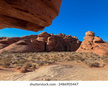 Rock Formations with Blue sky 4K wallpaper download
