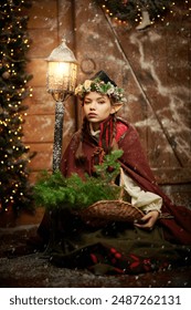 Elf Girl Snow 4K wallpaper download