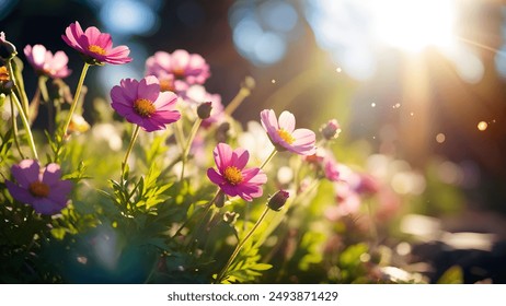 Fascinating view of colorful flowers HD wallpaper download