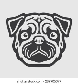 Pug Logo Vector (.EPS) Free Download