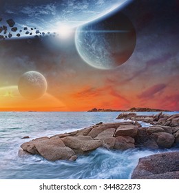 Planets from another galaxy HD wallpaper download