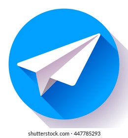 Telegram (Minimal) Logo Vector (.AI) Free Download