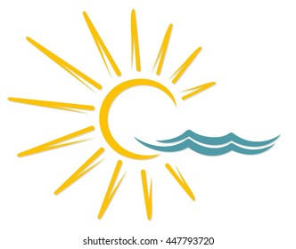 Blue Sun Logo Vector (.CDR) Free Download