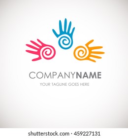 United Hands Logo Vector (.EPS) Free Download