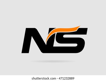 N S Letter Logo Vector (.AI) Free Download