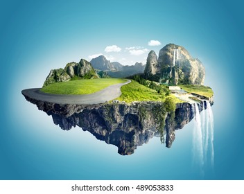 Floating Island 4K wallpaper download
