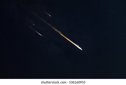 Meteors moving in the direction of earth 2K wallpaper download