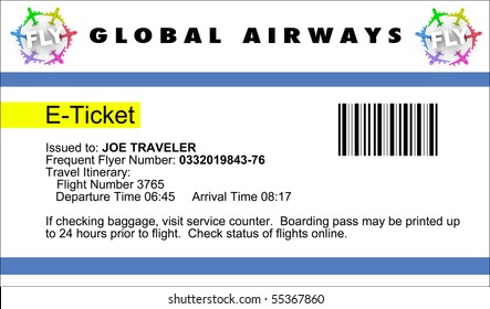 e-Ticket Logo Vector (.EPS) Free Download