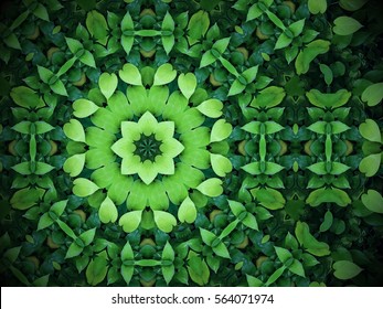 Green Kaleidoscope HD wallpaper download