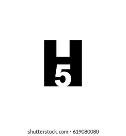 H5 Letter Logo Vector (.AI) Free Download