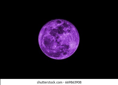 Abstract Purple Moon 4K wallpaper download