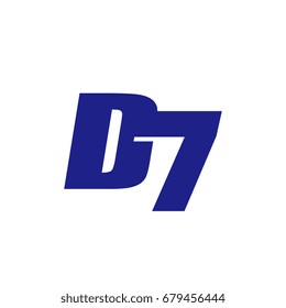 D7 Letter Logo Vector (.AI) Free Download