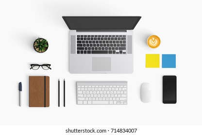 Simple work space 2K wallpaper download