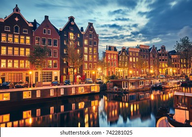 Sunset in Amsterdam HD wallpaper download