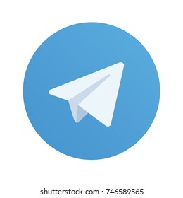 Telegram (Minimal) Logo Vector (.AI) Free Download