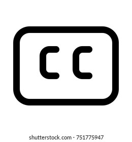 Closed Captioned Logo Vector (.EPS) Free Download