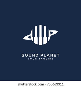 Planet Music Logo Vector (.EPS) Free Download
