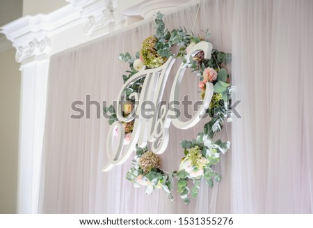 Paper & Party Supplies wedding decor floral letters for wedding wedding ...
