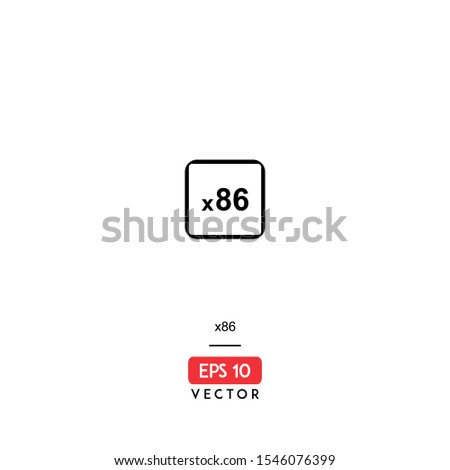 X86-ICON Stock Vector Images - Avopix.com