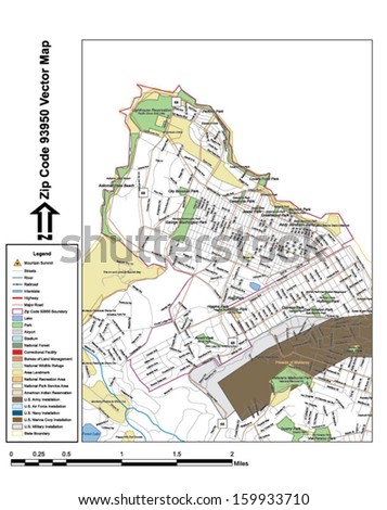 MONTEREY-PARK-MAP Stock Vector Images - Avopix.com