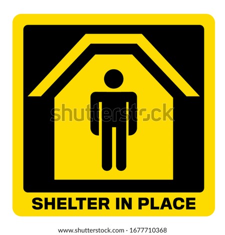 SHELTER-IN-PLACE-SIGN Stock Vector Images - Avopix.com