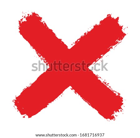 Dirty bloody letter X with spots.… Stock Photo 608169431 - Avopix.com