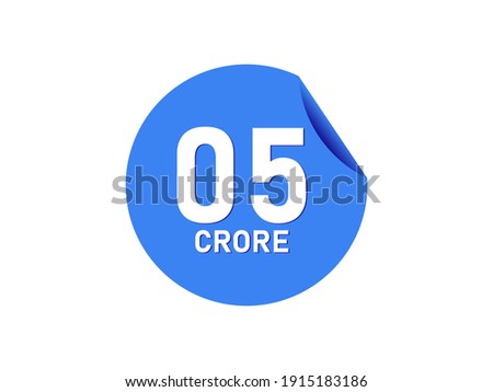 5-CRORE-LOGO Stock Vector Images - Avopix.com