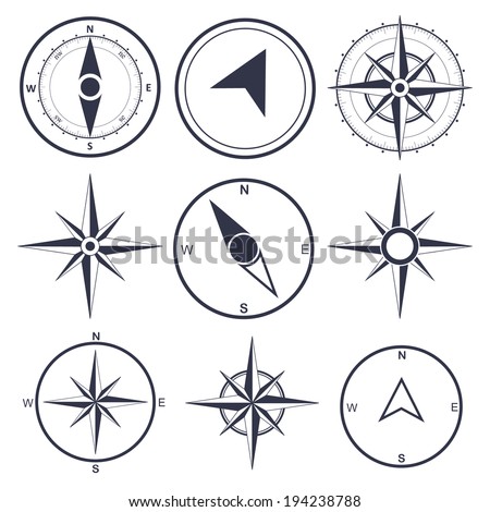 NORTH-COMPASS-ICON Stock Vector Images - Avopix.com