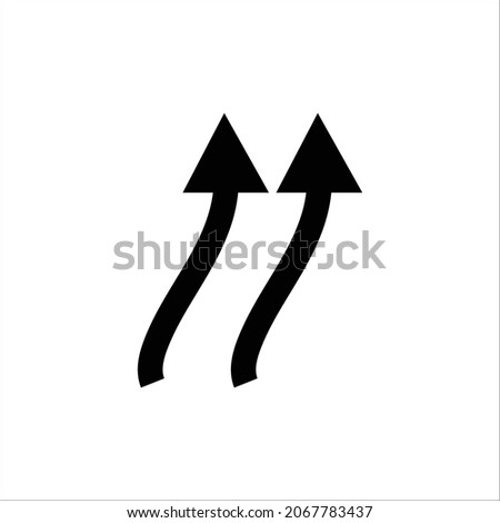LANE-SHIFT-SIGN Stock Vector Images - Avopix.com