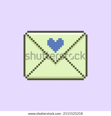 LOVE-LETTER-PIXEL-ART Stock Vector Images - Avopix.com