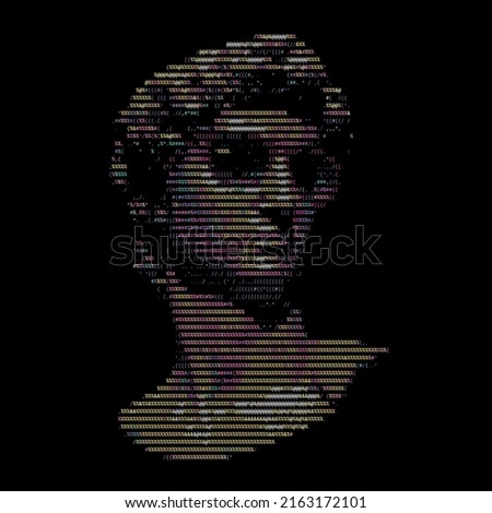 ASCII-PORTRAIT Stock Vector Images - Avopix.com